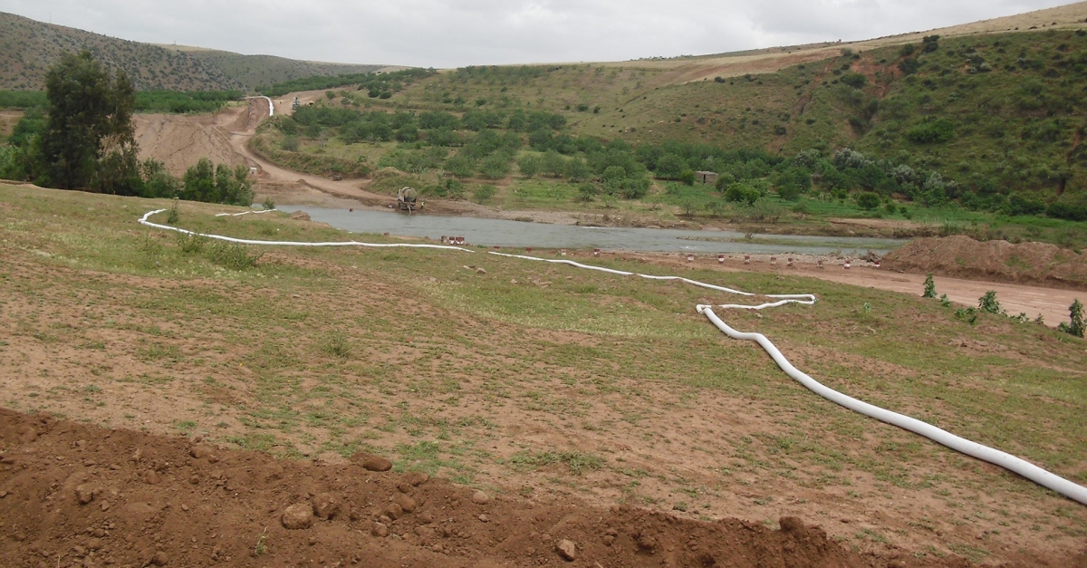 Construction of a wastewater pipeline | Hanab Directional Drilling