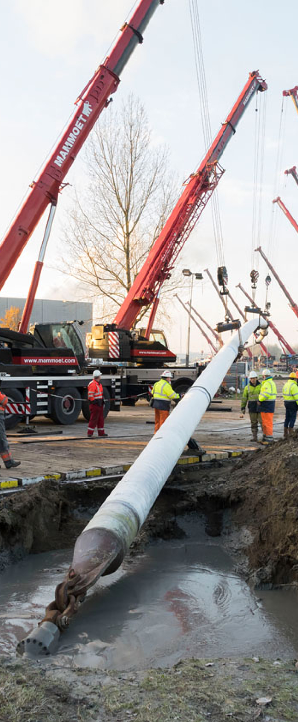 CO2-Pipe underneath the river “Het Scheur” | Hanab Directional Drilling