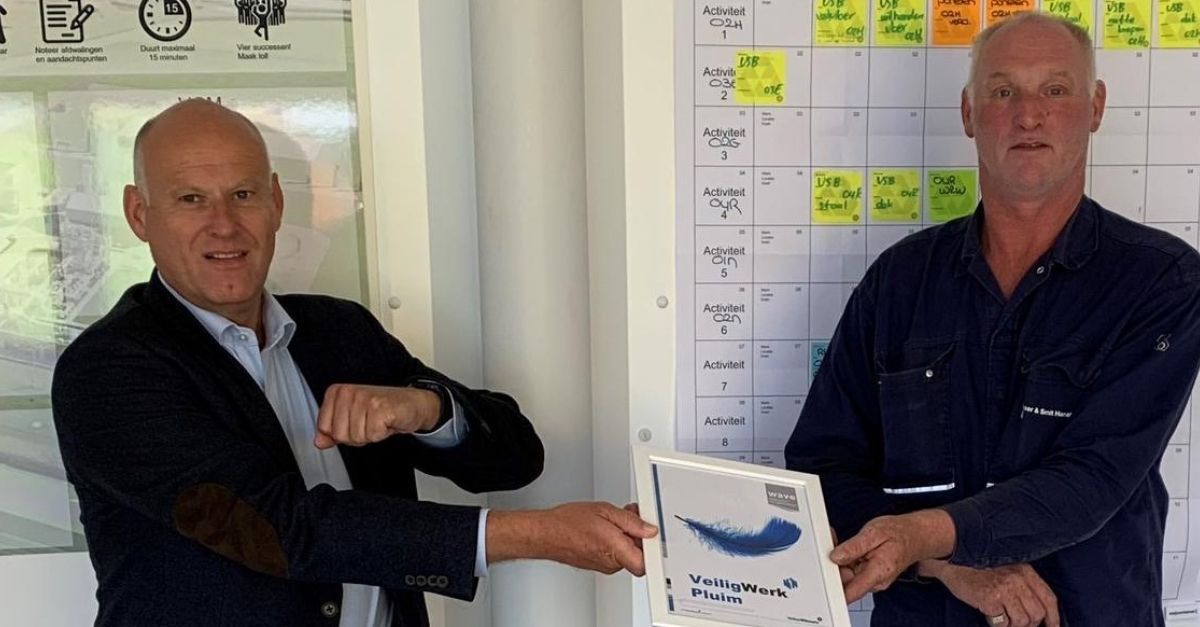 John Buitenkamp krijgt Veiligheidspluim | Hanab Distribution